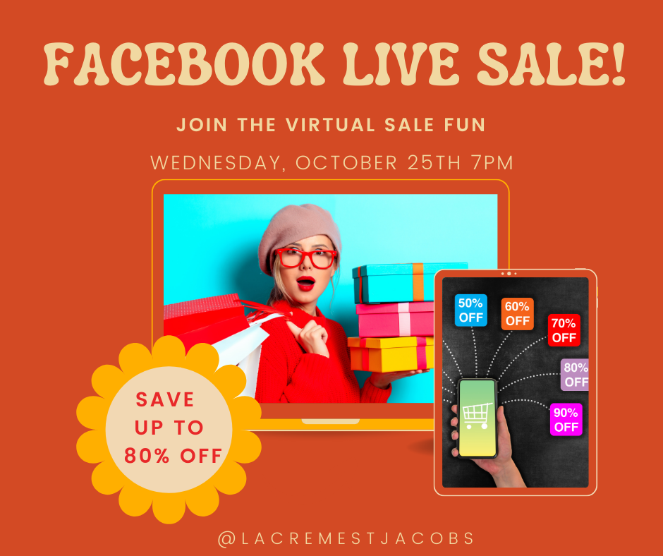 FACEBOOK LIVE SALE OCTOBER 25TH 2023 – La Creme St Jacobs